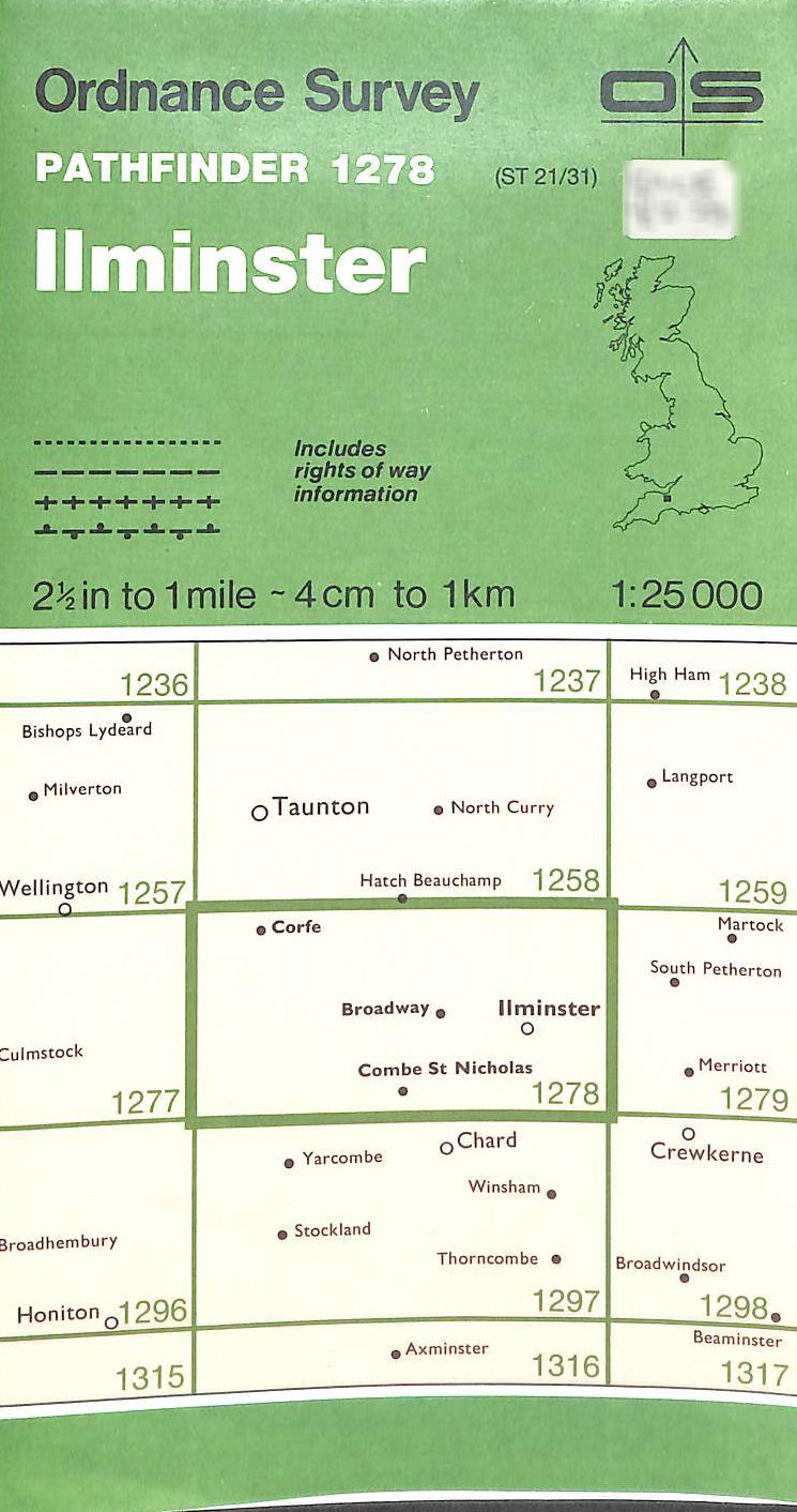 Ilminster (Sheet 1278 (ST21 / 31)) (Pathfinder maps)